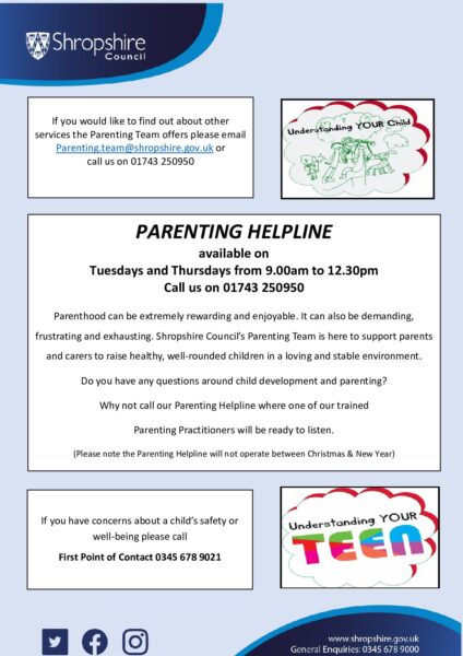 Parenting support – Bicton Primary School & Nursery