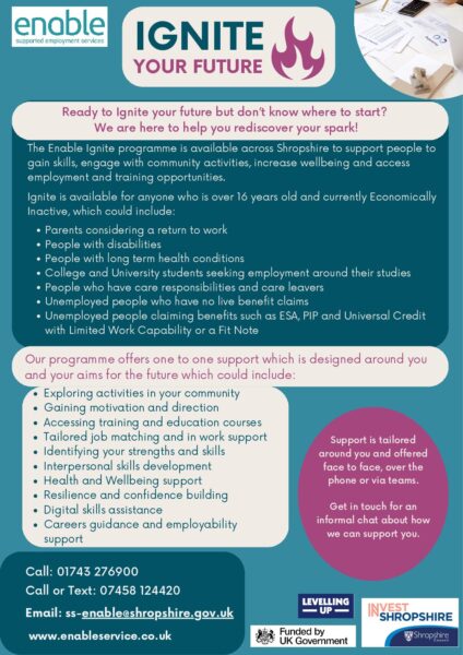 New Enable programmes – Bicton Primary School & Nursery