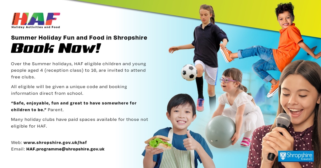 Summer Holiday HAF Programme – Bicton Primary School & Nursery